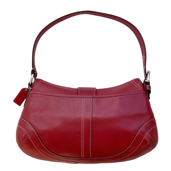 Coach | Bags | Coach Dark Burgundy Red Leather Soho Boho Flap Buckle ...